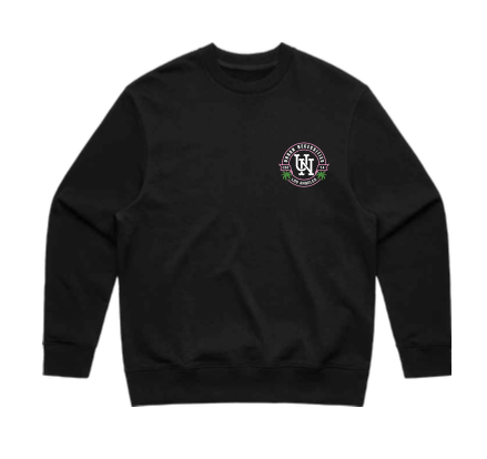 UN Badge Logo Crewneck (BLACK) – Urban Necessities